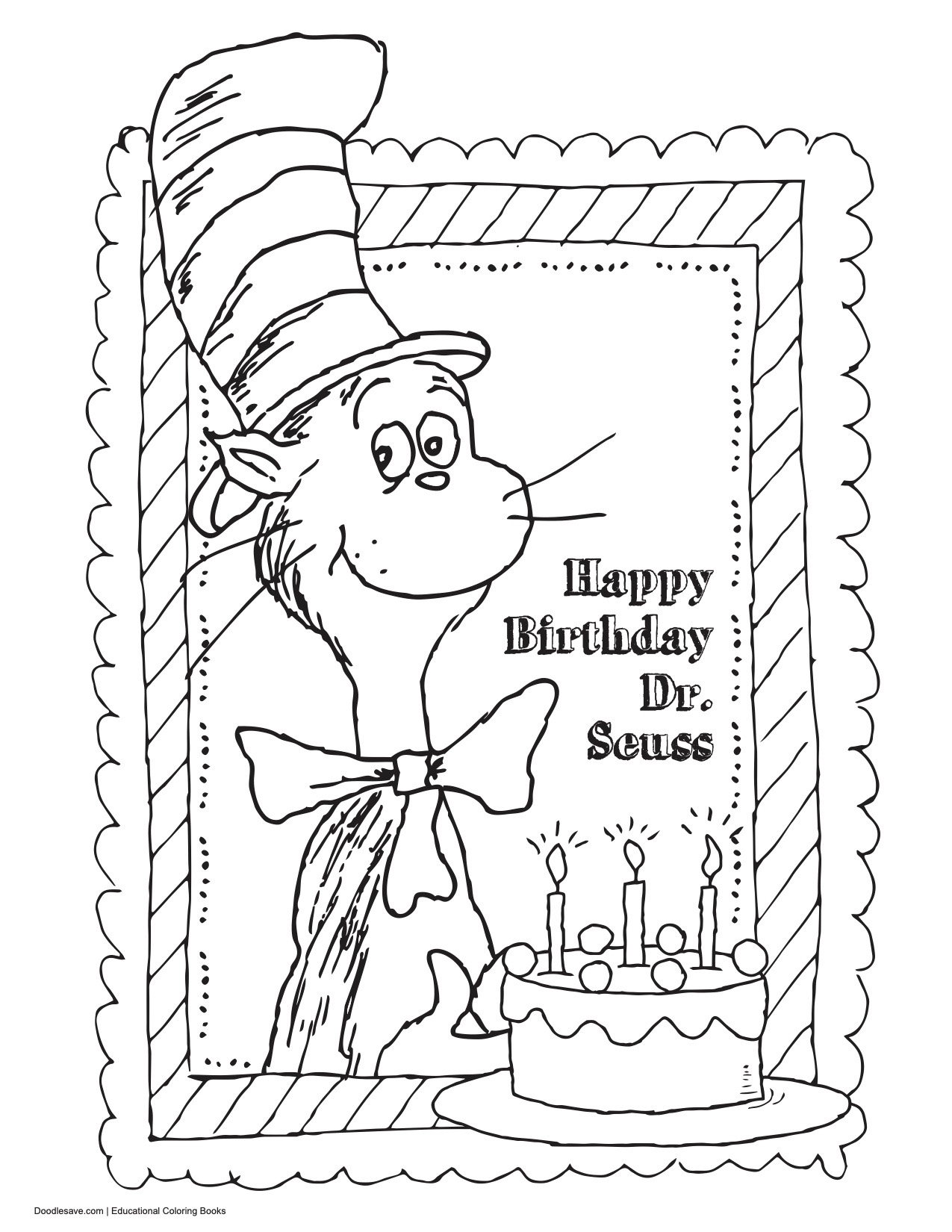 Dr Seuss Coloring Pages Printable - Printable Art and Words