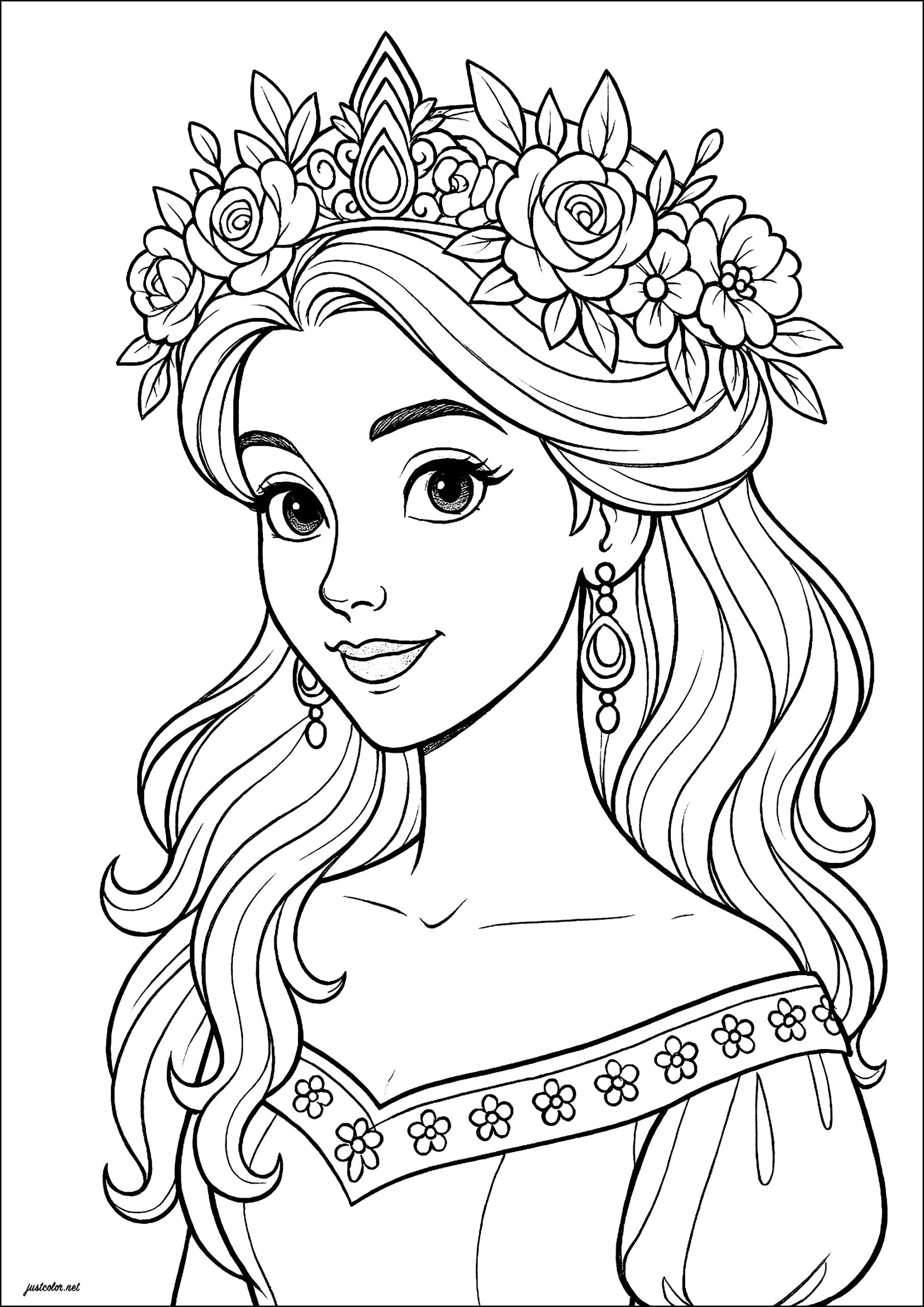 Disney Princess Coloring Pages Printable - Printable Art and Words