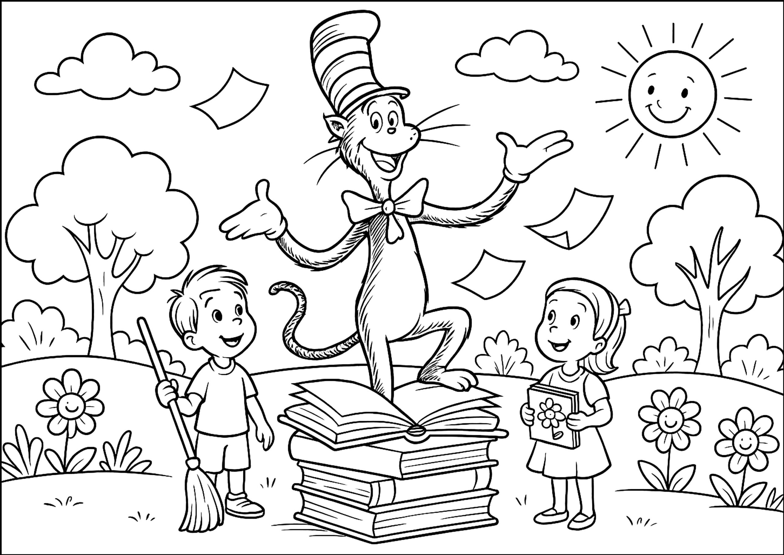 Dr Seuss Coloring Pages Printable - Printable Art and Words